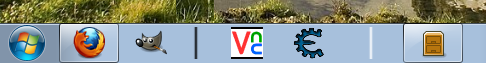 Windows 7 Taskbar Separators